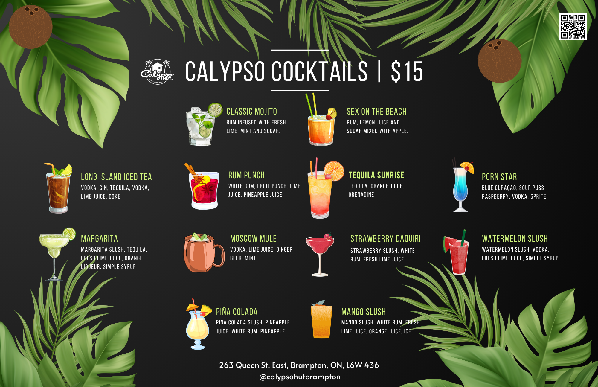 Menu – Calypso Hut